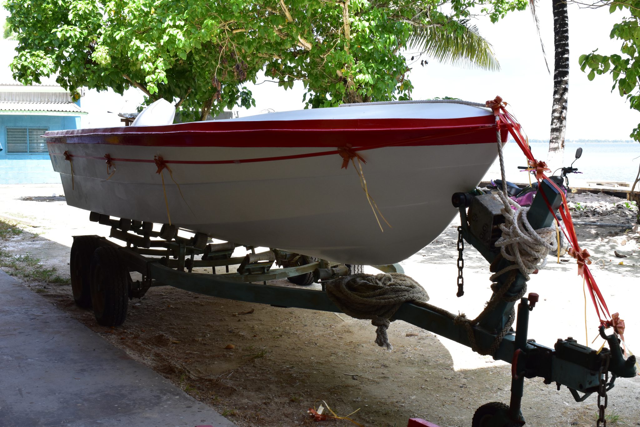 Fisheries launch first locally made fiber glass boat | Tuvalu Fisheries ...